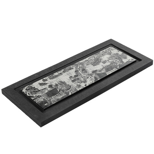 Natural Black Gold Stone Tea Tray for Kung Fu Tea Set