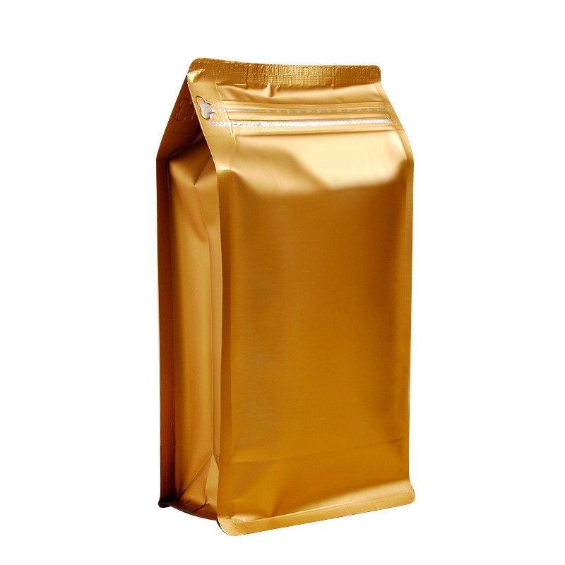 One Pound Coffee Packaging Bag - Eight-Sided Sealing Aluminum Foil Bag
