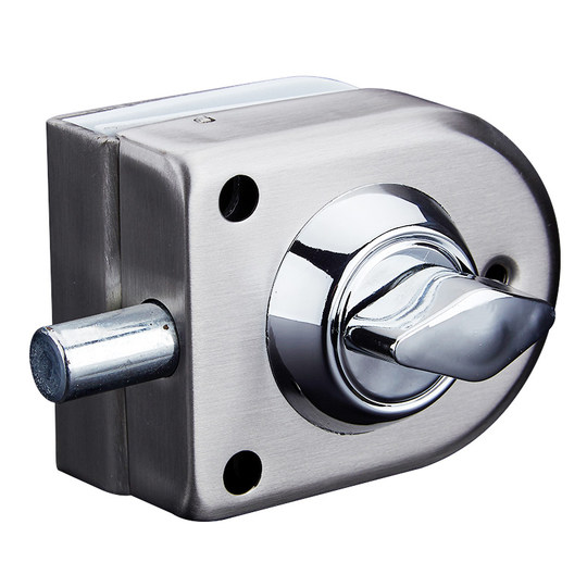 Frameless Glass Door Latch Lock Single Opening Office Bathroom Latch