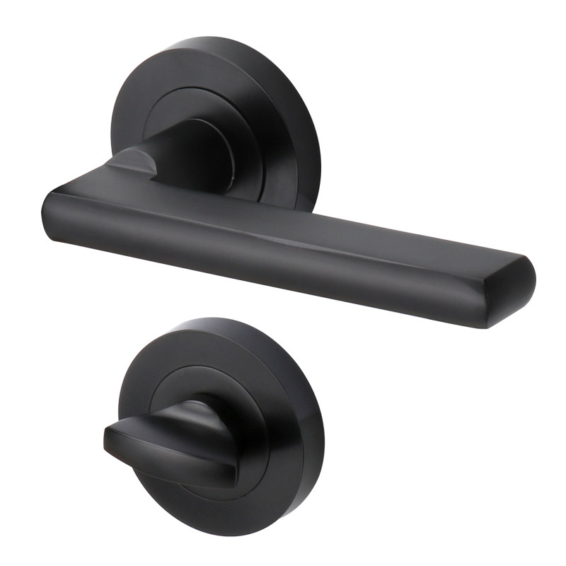 Good Invisible Door Lock - Stainless Steel Split Lock - Black Finish