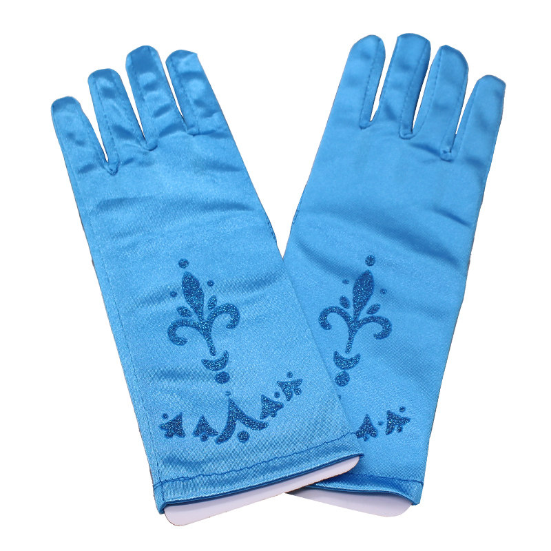 Frozen Elsa Gloves Princess Costume Girls Long Gloves