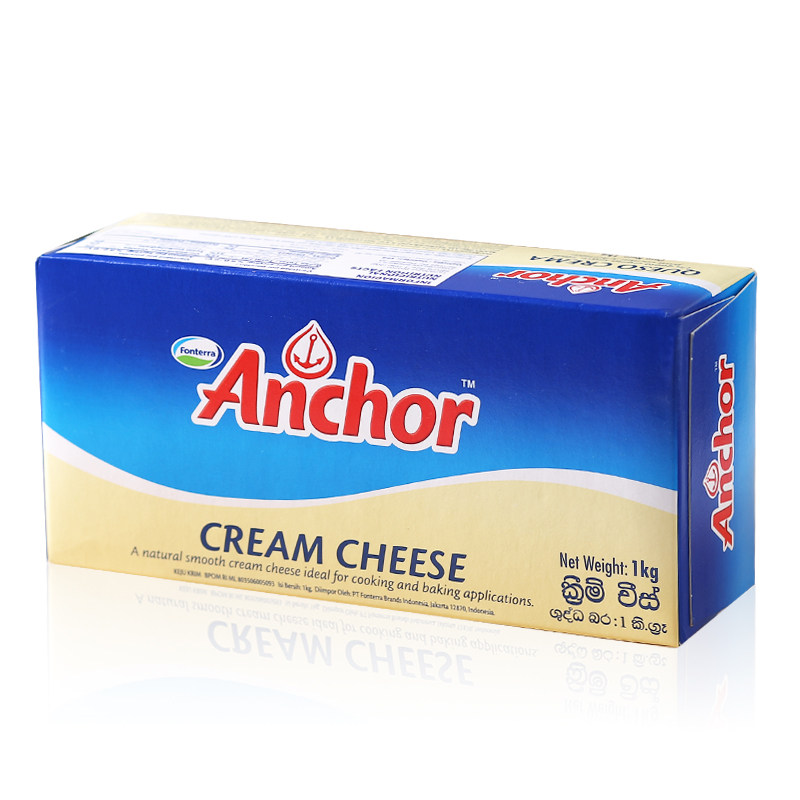 Anchor Cream Cheese Block 1kg - Home Baking Special Cheese Spread