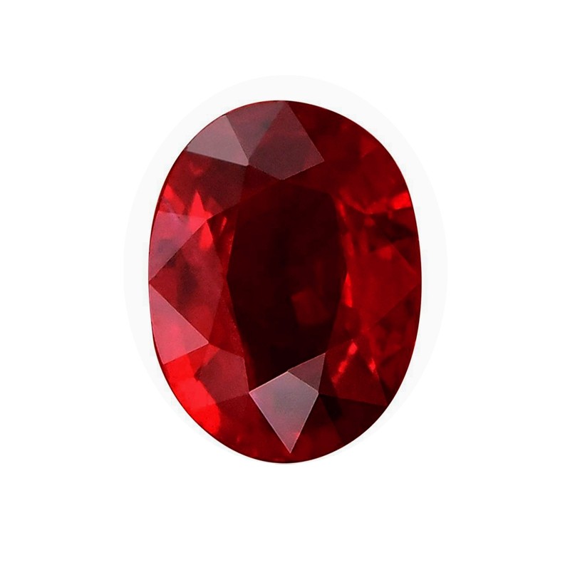 Ruby Bare Stone - Emerald Cut สี่เหลี่ยมผืนผ้า - Cambrian Artifacts