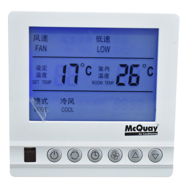 Mcquay Central Air Conditioning Control Panel LCD Thermostat Fan Coil