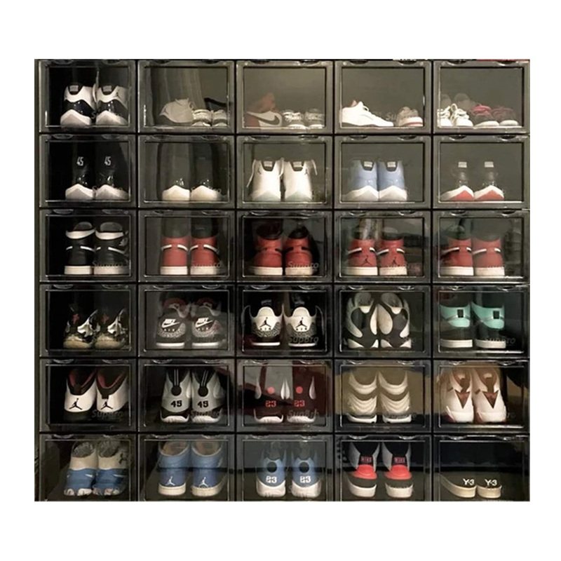 Supbro Shoe Storage Box - Transparent Acrylic Display Cabinet