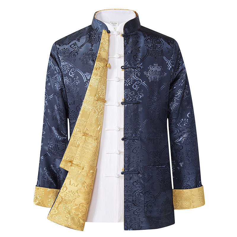 Miniya Ethnic Tang Suit Men's Silk Suit Tai Chi Suit Top Kung Fu Suit ...