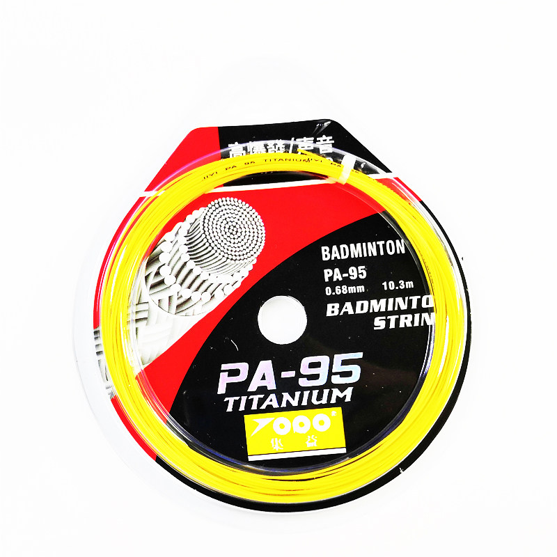 Cordage de badminton Jiyi Pa95 - 0.68mm, élastique et durable