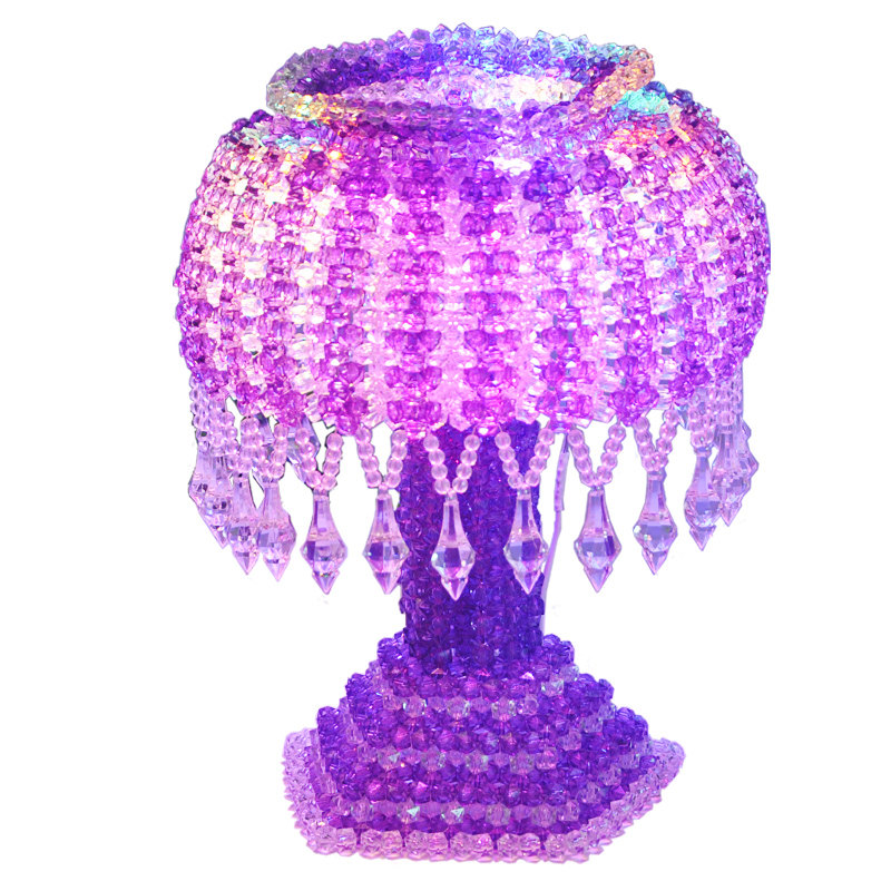 New Beaded Table Lamp DIY Handmade Material Bag | Mushroom Lamp Making ...