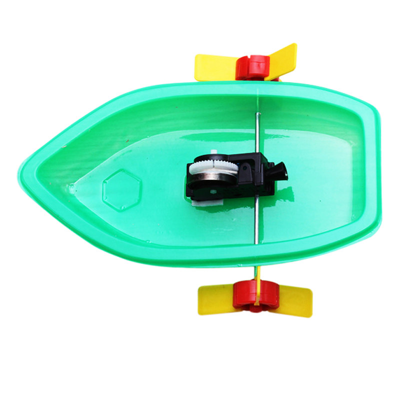 Student Science Experiment Paddle Boat Speedboat Ship Model DIY Invention