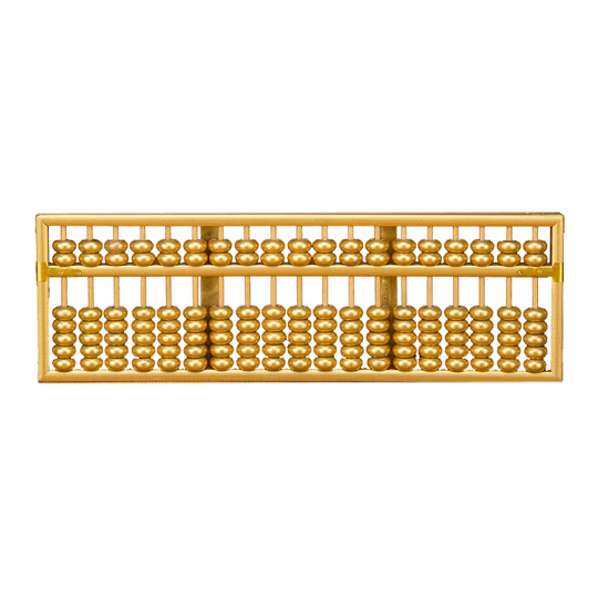 Xingyuan 19-Row Solid Wood Abacus - Feng Shui Wealth Ornament