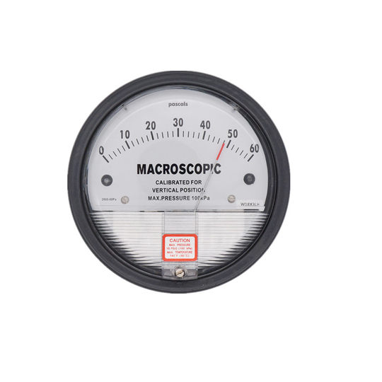 Differential Pressure Gauge TE2000 60PA Air Differential Pressure Gauge for Electrostatic Dust ...