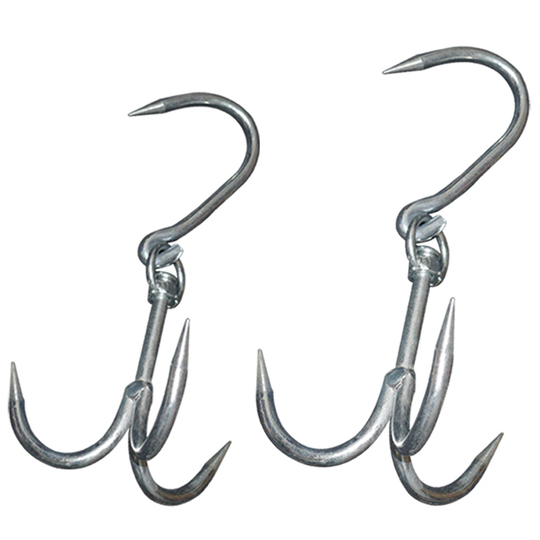 Vastag háromkarmos horog - hentes horog sertés-, marha- és birkahúshoz