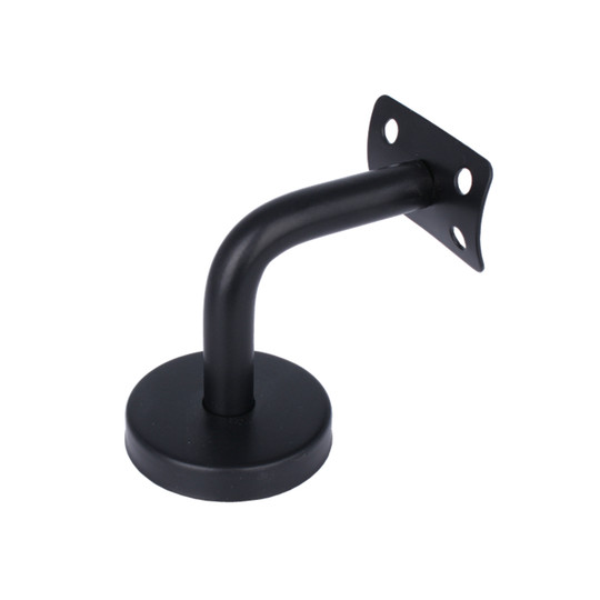 Black Handrail Bracket Stainless Steel Solid Seven-Character Curved ...