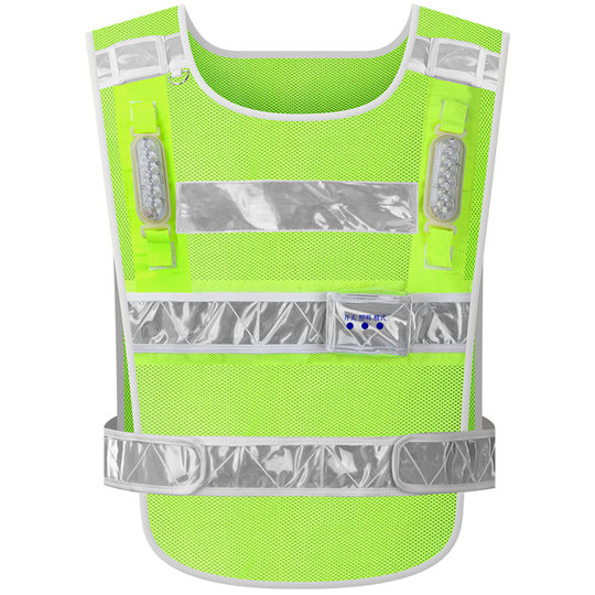LED Flashing Light Reflective Vest - High-Speed Traffic Safety Gear