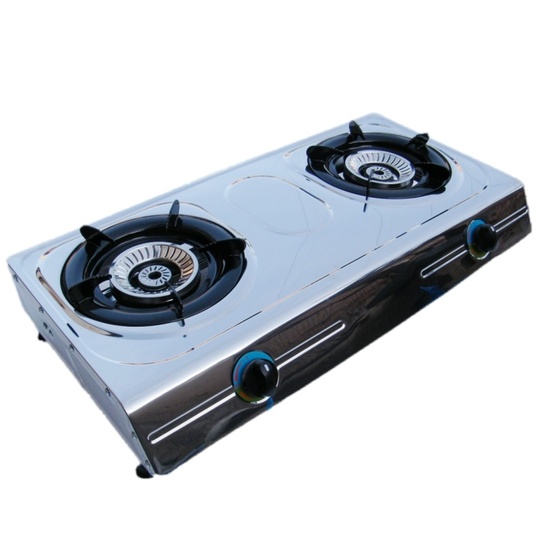 Origin Biogas Stove - Double Burner Stainless Steel - Energy Efficient