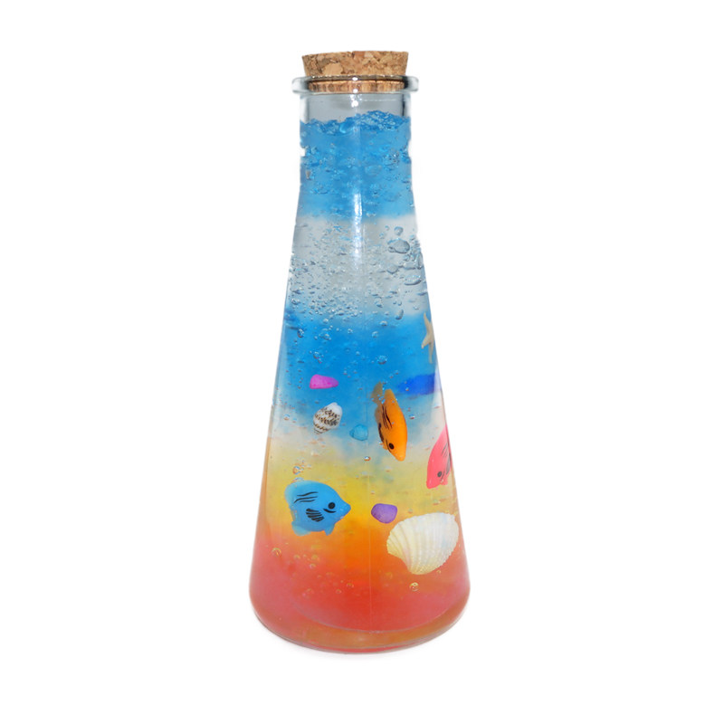 Lucky Star Glass Bottle Cork Drift Bottle Wishing Bottle - Creative ...