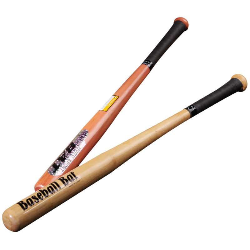 Ninja Style Wooden Baseball Bat - Solid Hardwood Defense Weapon