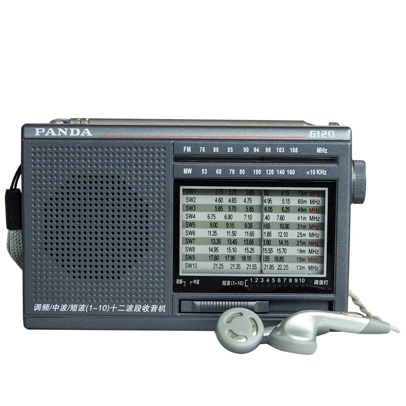 Panda 6120 Portable Full-Band Pocket Radio for Elderly with FM Pointer
