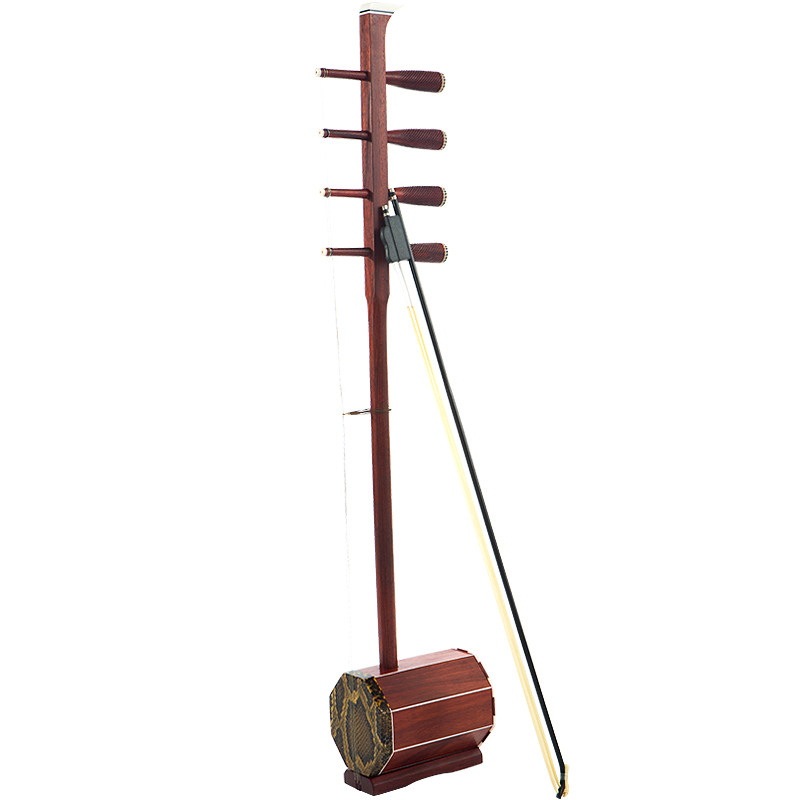 Mongools mahoniehouten bas-viersnarig instrument met gratis accessoires ...