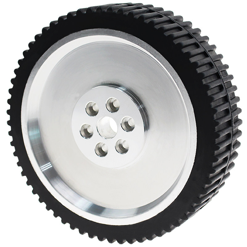 Ruota di trasmissione in gomma AGV da 6 pollici - Ruota robotica ...