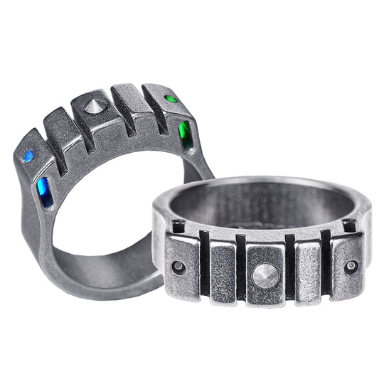 Cooyoo Cold Ring - Titanium Alloy EDC Tool with Tritium Luminous ...