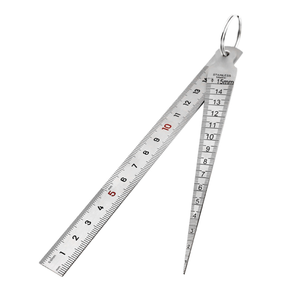 Tapered ruler - Gap ruler 1-7mm + steel ruler | Yiqin