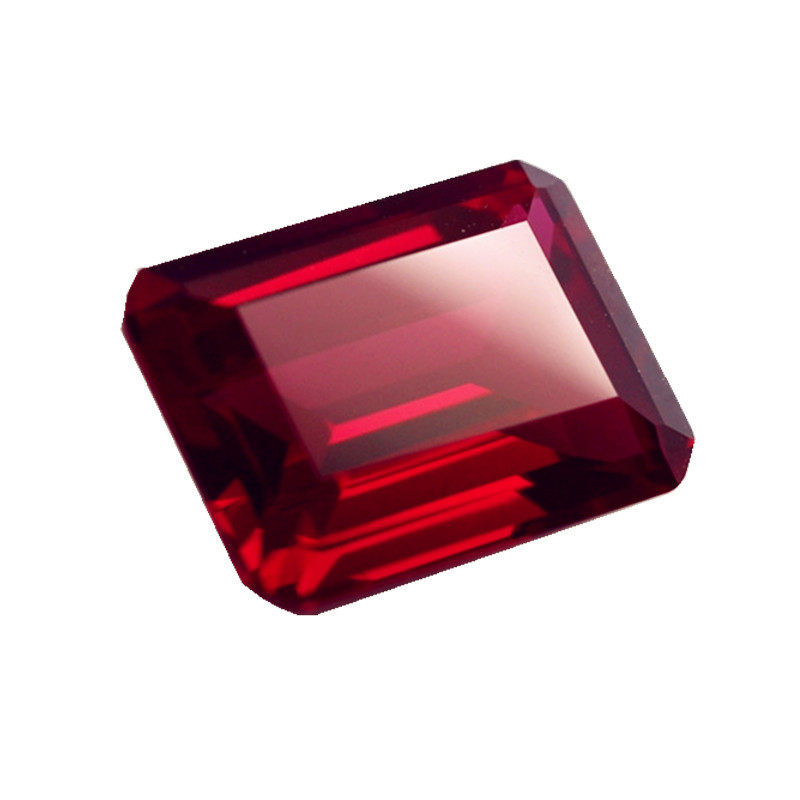 Ruby Rectangular Large Size Corundum Pendant Ring - Burmese Pigeon ...