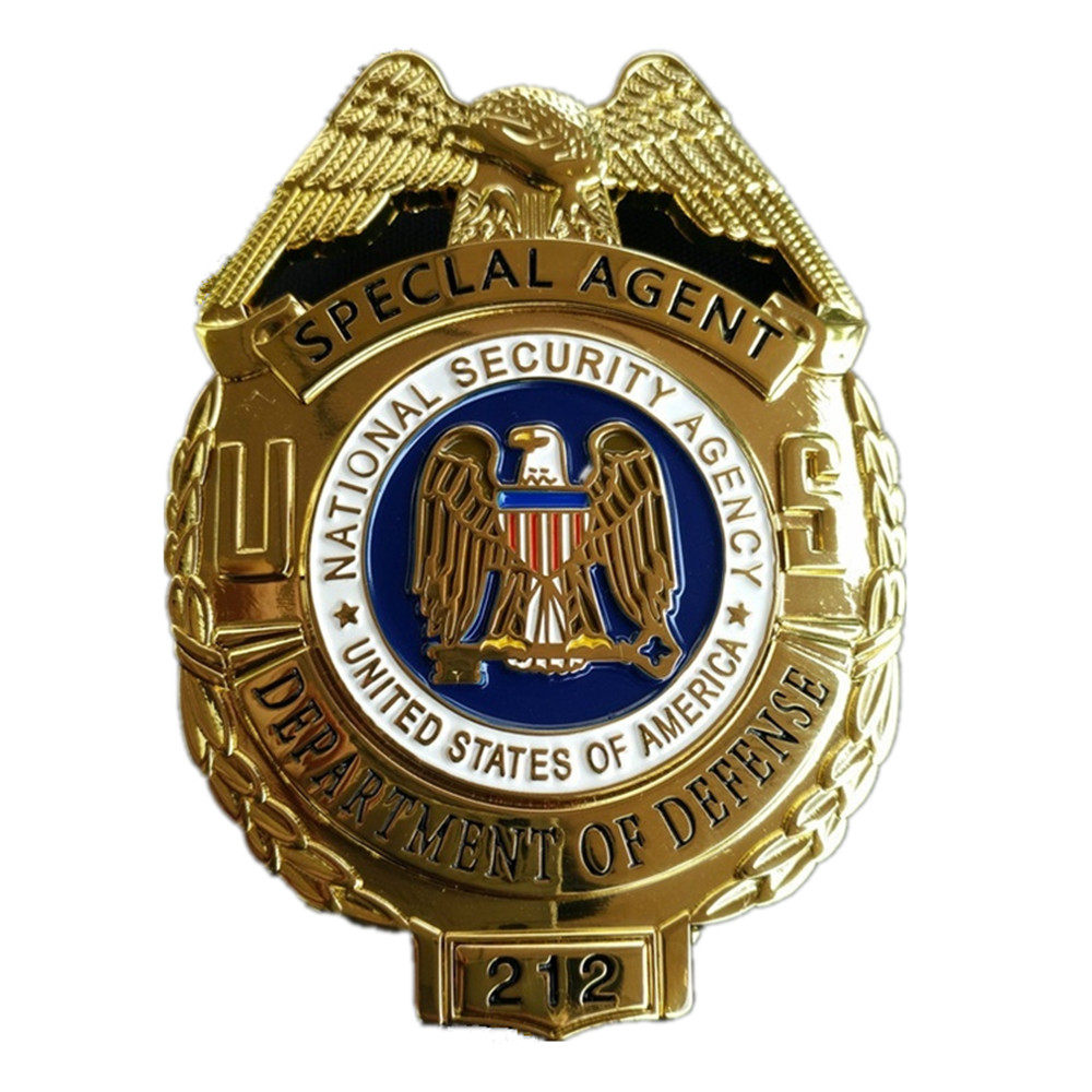 Badge Écu Tête d'Aigle - Relief Émail 3D de Collection