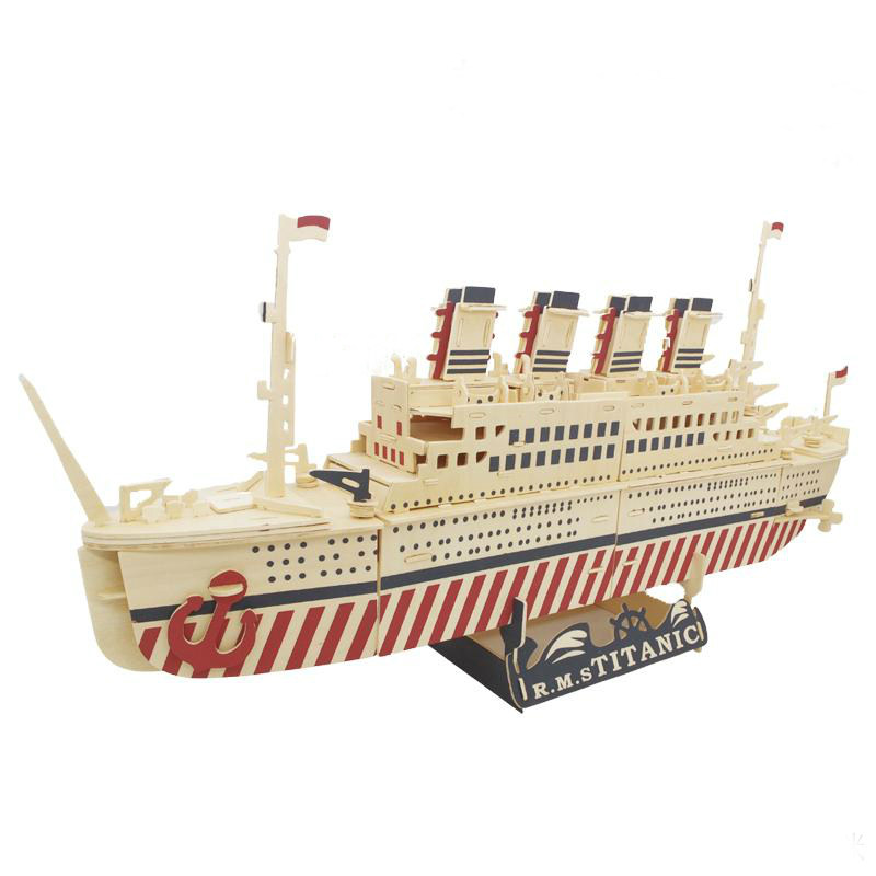 Štiri-kratni model lesene ladje v merilu 1:144 - DIY montaža jadralec