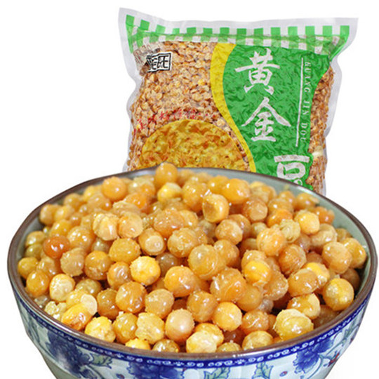 Chai Wang Golden Bean Fried Pea Snack - Small Package Soybean Snack ...