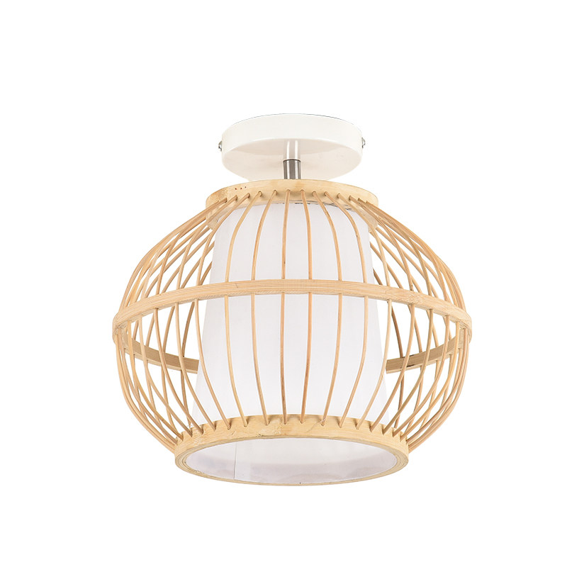 Ancient Art Handmade Bamboo Hat Ceiling Light - Rustic Farmhouse Retro ...