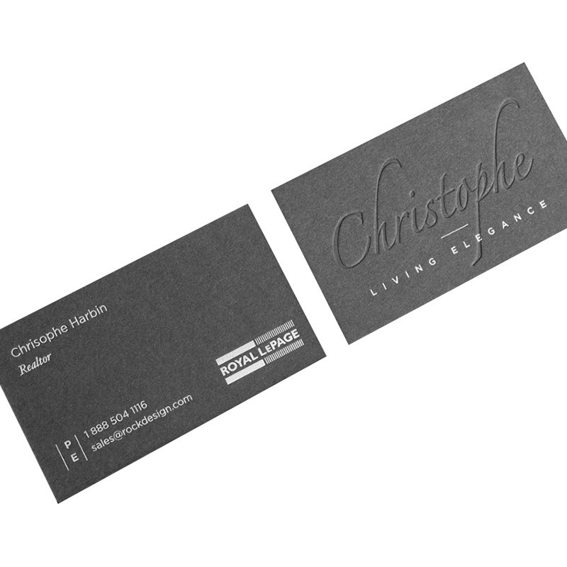 High-End Customized Business Cards - Special Paper, Bronzing, Embossed ...