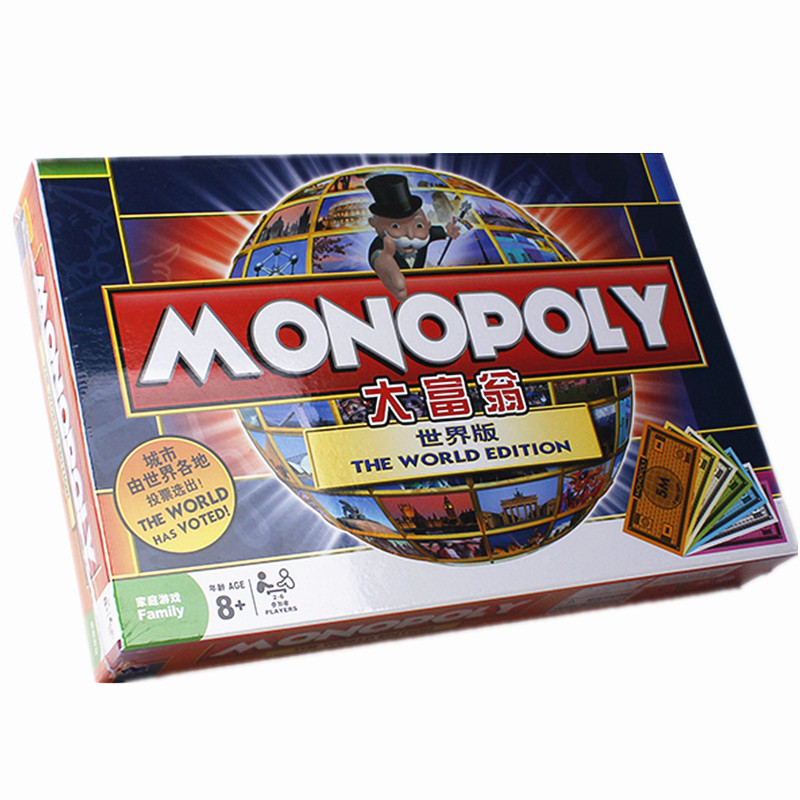 Genuine Lexing Monopoly Board Game | Desktop Chess Set with Real Estate ...