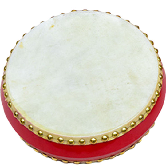 Storytelling Drum Mandarin Duck Copper Plate Chun Wood Cowhide Flat ...