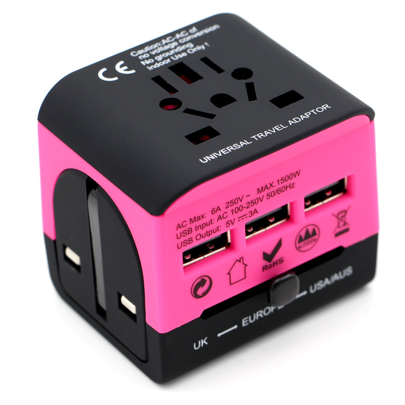 Gzw Universal Travel Adapter - Maldives, Thailand, Europe, USA