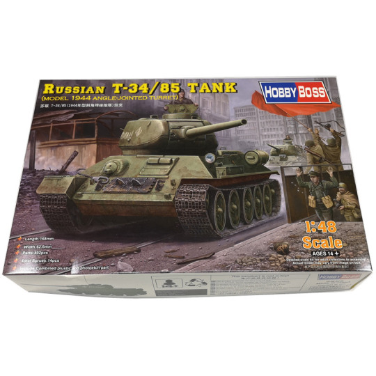 Trumpeter 1/48 T-34/85 중형 전차 1944년 모델 키트 - 84807/84809