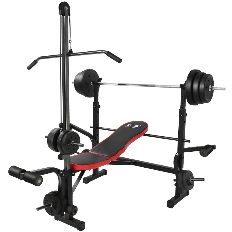 Multifunctional Bench Press Rack Weight Bench Home Foldable Squat Rack ...