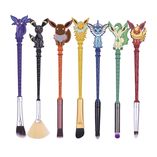 Pokémon Makeup Brush Set - Highlight, Eyeshadow & Lip Brushes