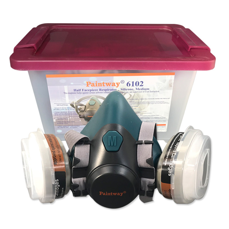 Bai dewei 6102 Silicone Gas Mask - Industrial Spray Paint Protection