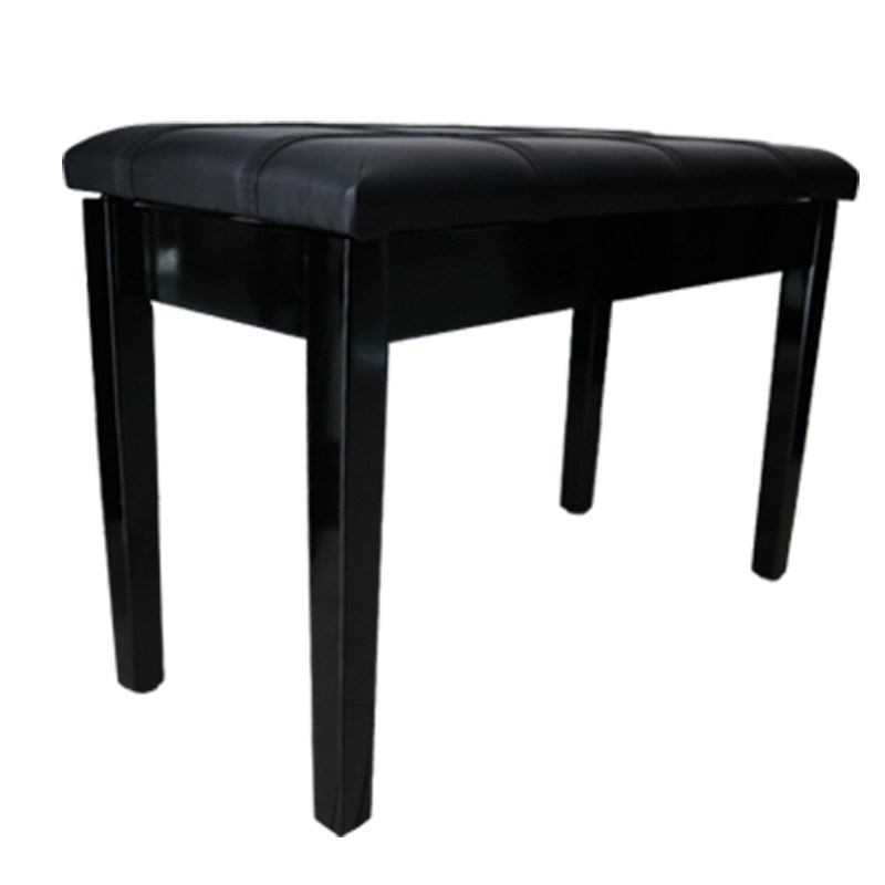 New Solid Wood Piano Stool with Double Book Box & PU Leather Surface ...