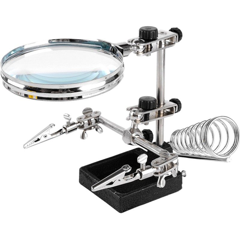 Desktop Magnifying Glass with LED Light for Maintenance, Circuit Board ...