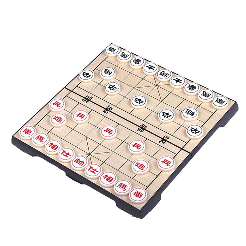 Ub Magnetic Wooden Chinese Chess Set - Large Size for Family & Students