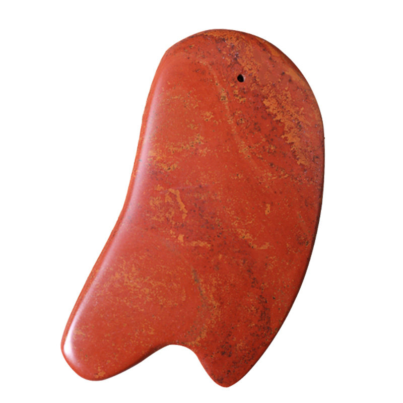 Fu Bian Tang 赤ビアンストーンスクレイピングボード - 伝統中国医学マッサージツール