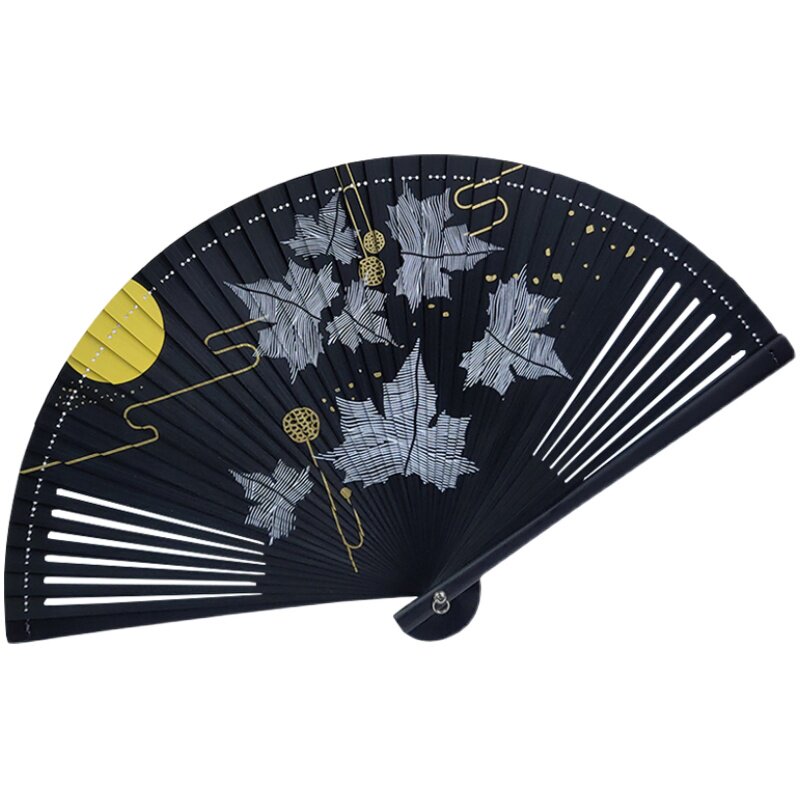 Bamboo Folding Fan - Chinese Style Hand Fan for Women - Mumuxi