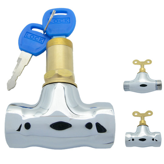 Anti-Theft Straight-Through Valve with Lock and Key Switch | Outdoor ...