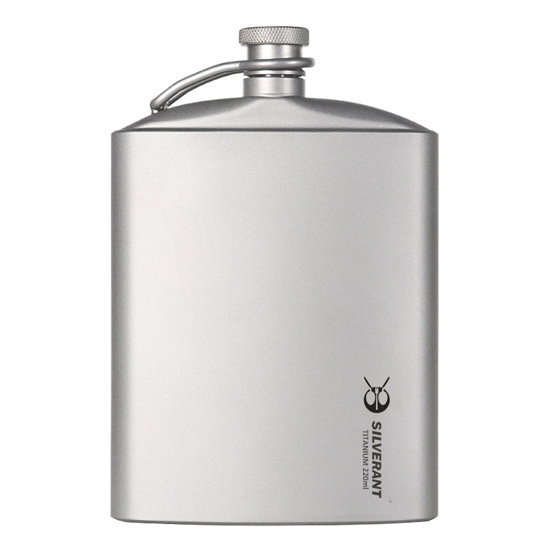 Silver Ant Titanium Wine Bottle - Portable Outdoor Flask