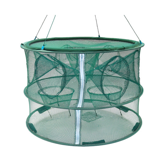 Automatic Folding Round Reinforced Fishing Net Fish Cage Shrimp Cage ...