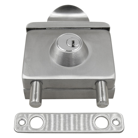 Stainless Steel Glass Door Lock Bolt Column Square Non-Opening Central ...