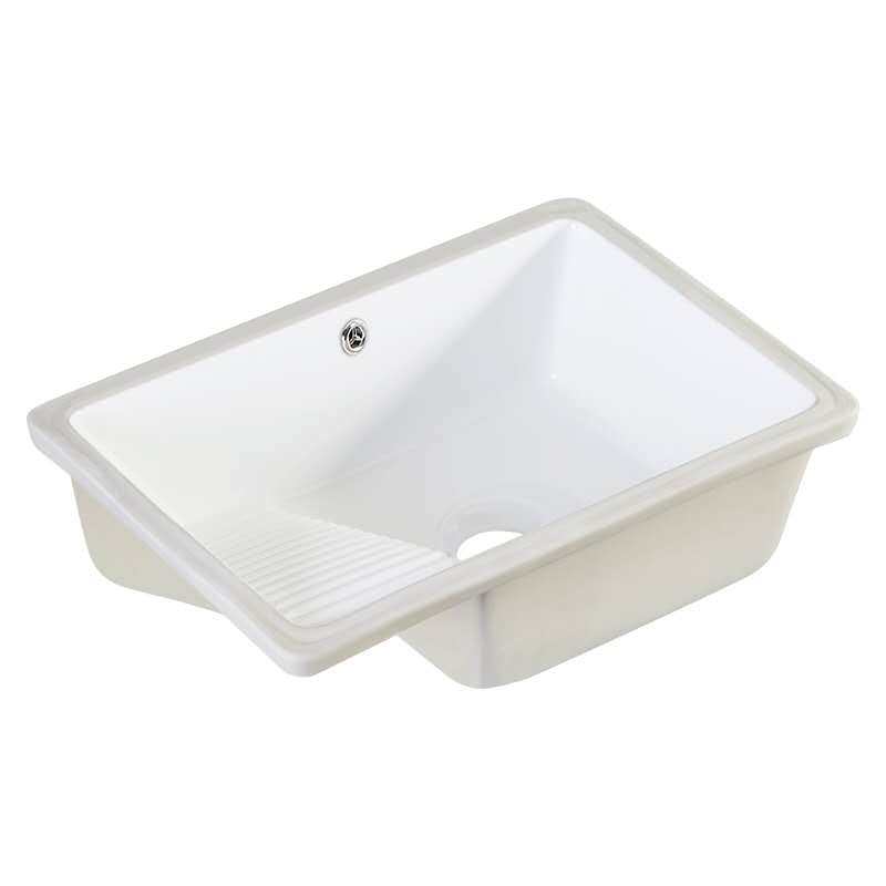 Balcony Ceramic Laundry Basin with Washboard Under-Counter Basin ...