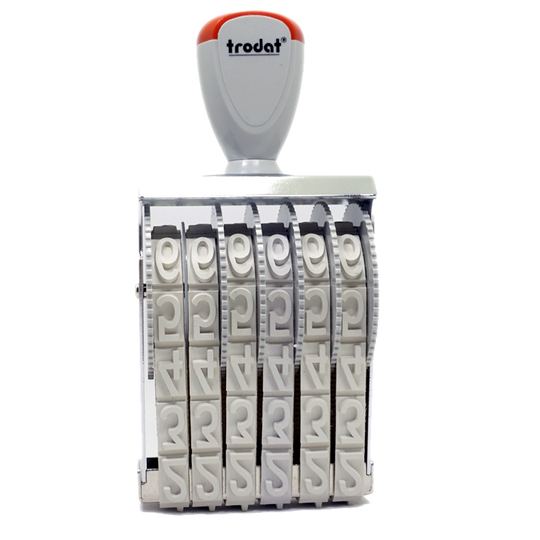 Sello de Rodillo Numérico Ajustable Trodat de 6 Dígitos - 15mm